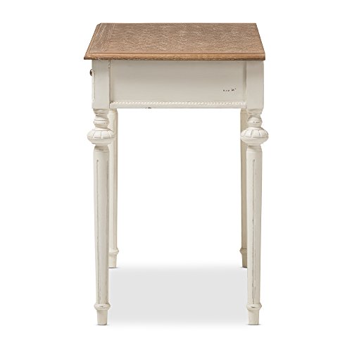 Baxton Studio 424-7191-AMZ Desk, White/Natural