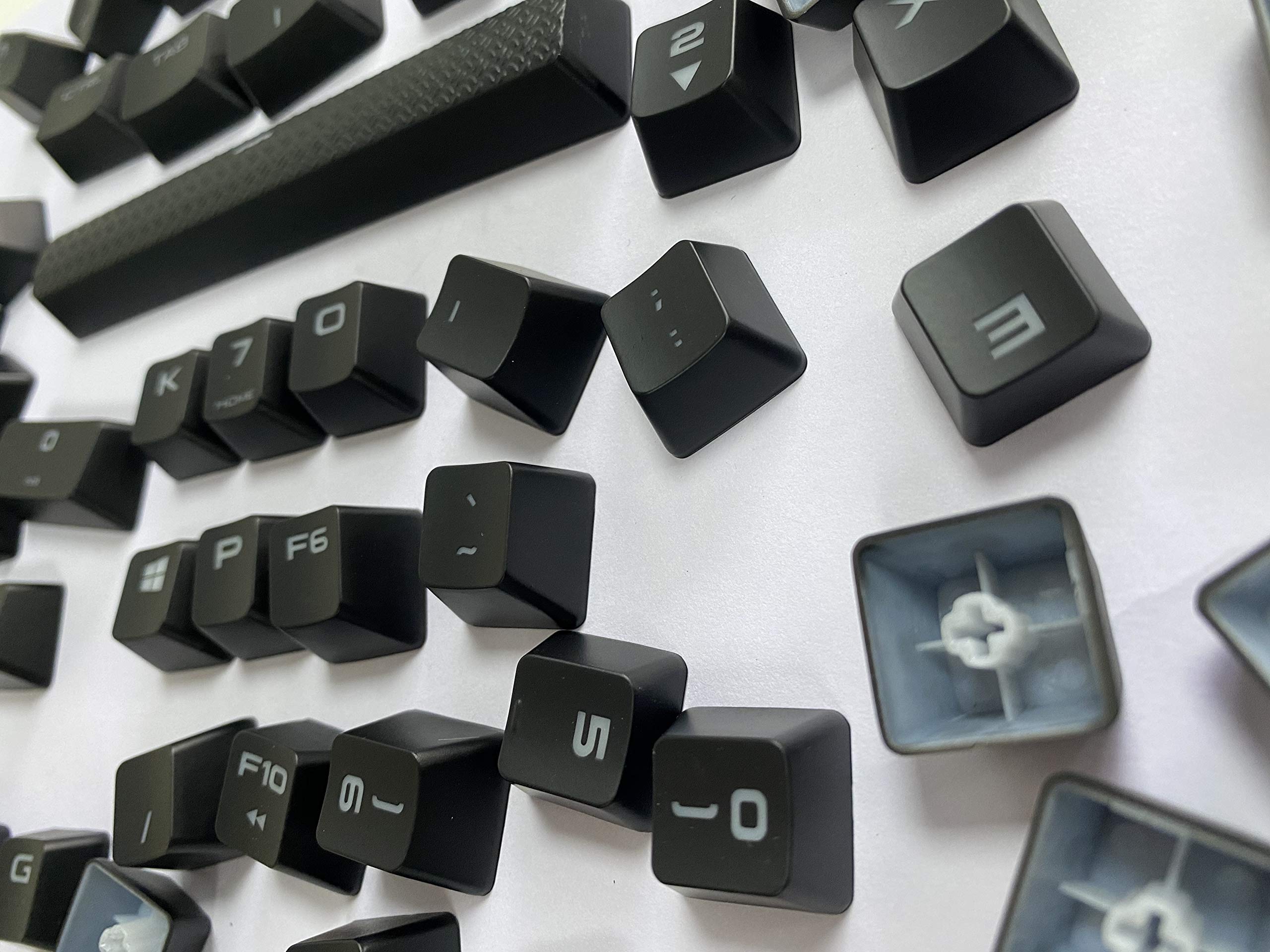 LuoMGDYSS 104 Key ABS Black Keycap Set for Corsair K70 K65 Mechanical Gaming Keyboard