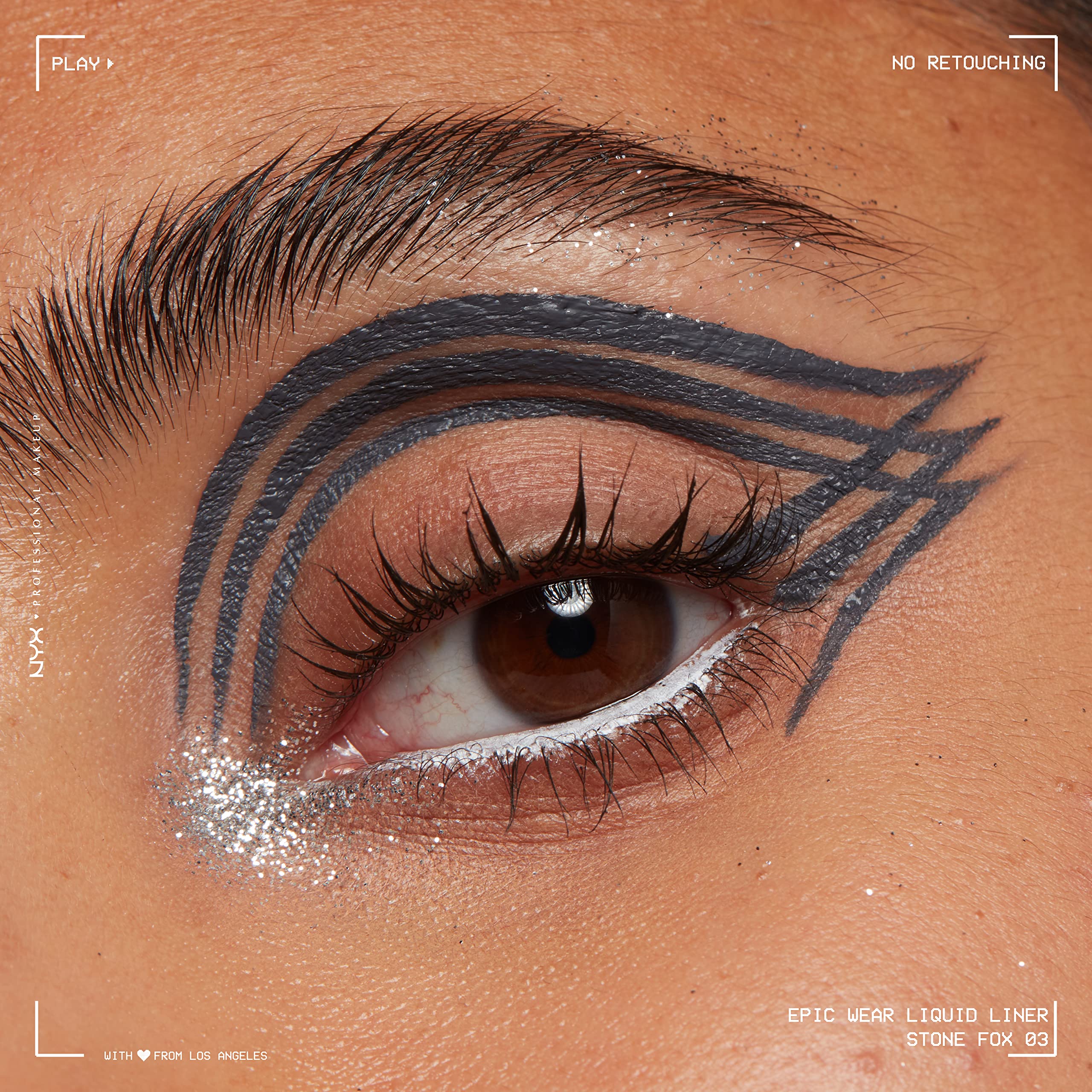 NYX PROFESSIONAL MAKEUP Epic Wear Liquid Liner, Long-Lasting Waterproof Eyeliner - Stone Fox