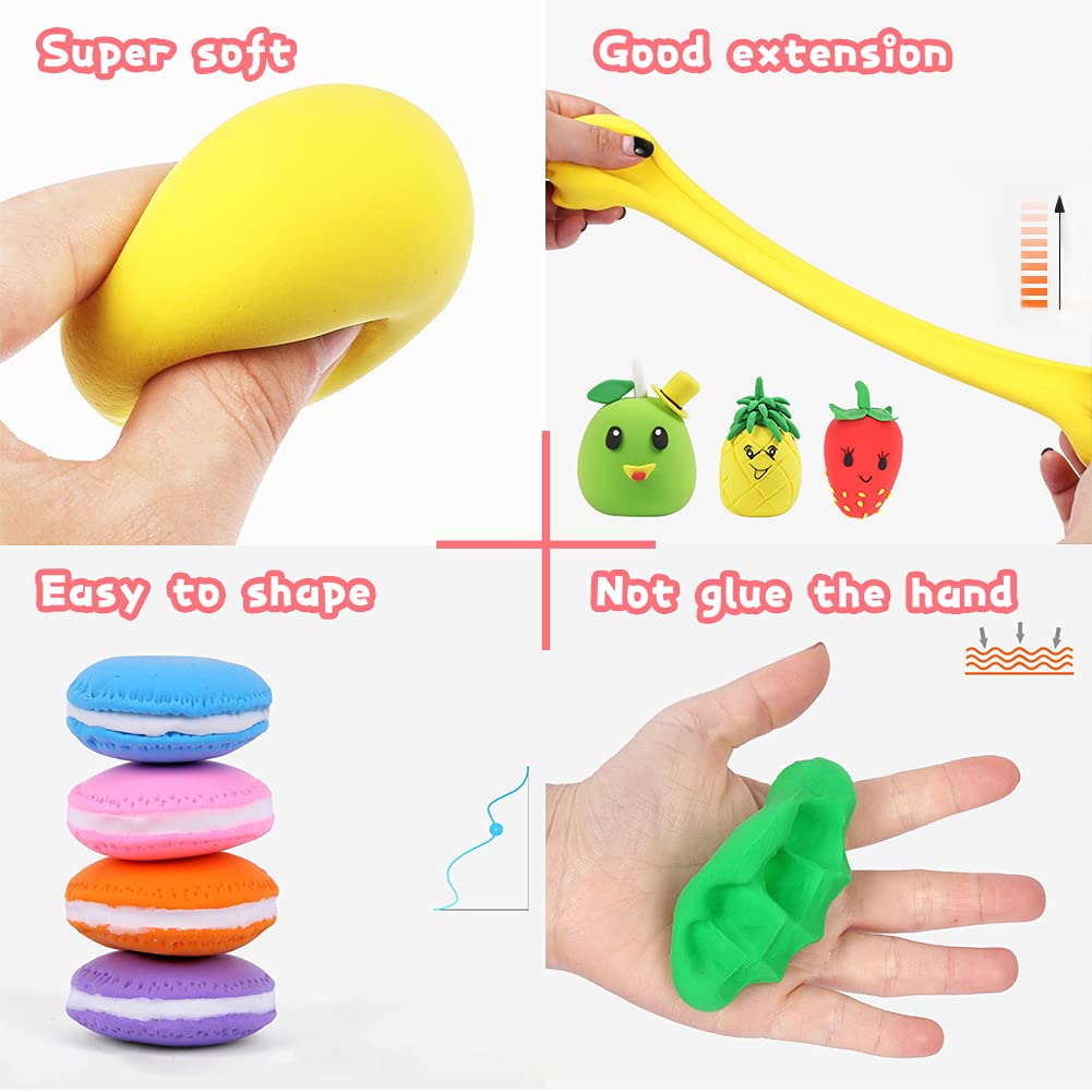 36 Colors Air Dry Clay,Magic Modeling Clay with Tools,Ultra Light DIY Modeling Clay for Kids,Children,DIY Crafts,Creative Art Crafts