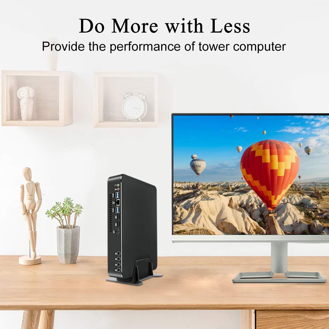 msecore Mini Desktop PC, Computer with i5-9400F, 64G DDR4 RAM, 1T NVME SSD, P1000 Dedicated Graphics for Graphic Design, Video Editing, Modeling