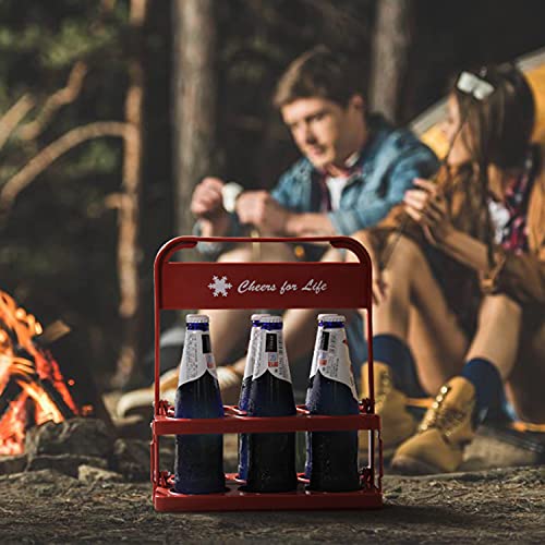 Casethrone Reusable 6-Pack Beer Bottles Foldable Plastic Drink Carrier for Grubhub Doordash Postmates Drivers, Beverage Delivery Holder