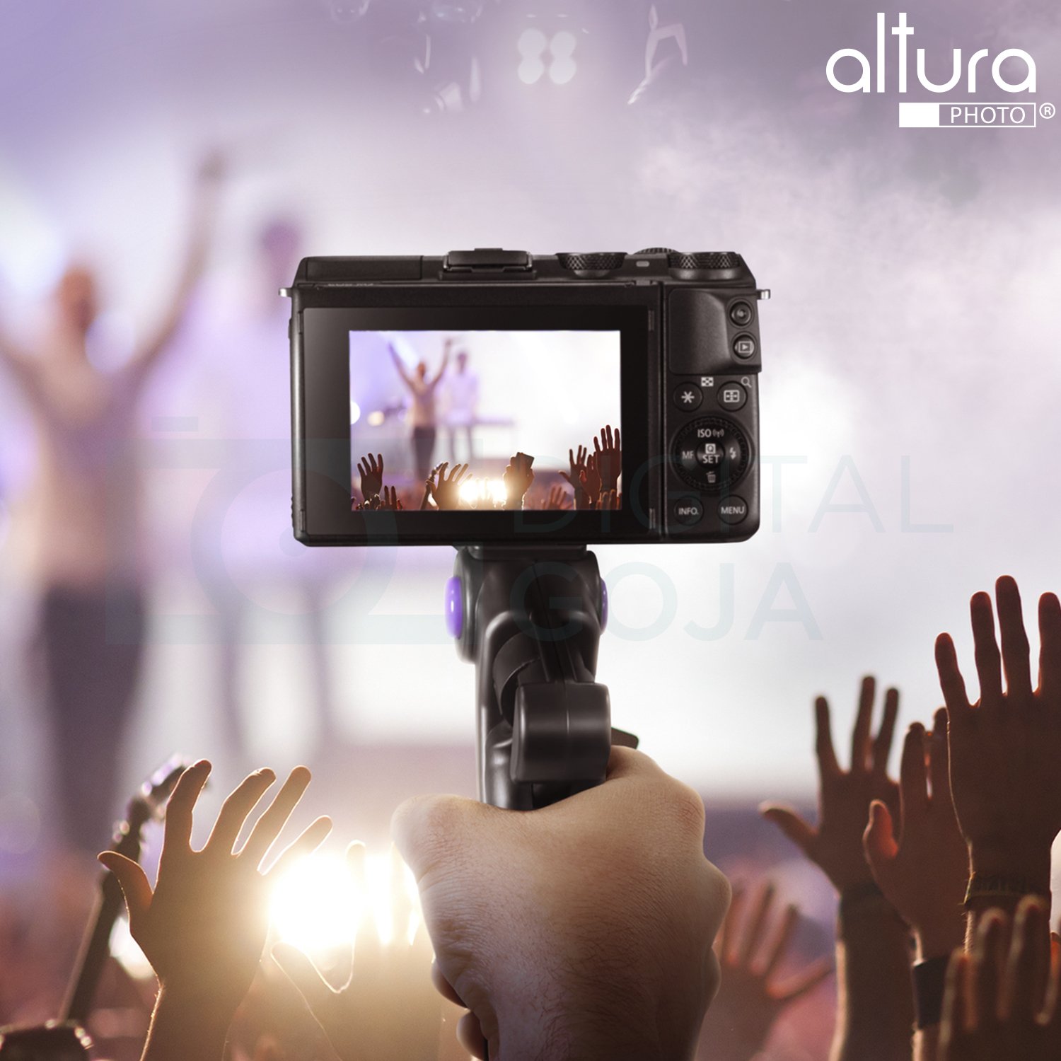 Altura Photo Tripod for DSLR & Mirrorless Cameras - Camera Stabilizer Holder for Canon, Nikon, Sony, Fujifilm, Olympus, Panasonic and More