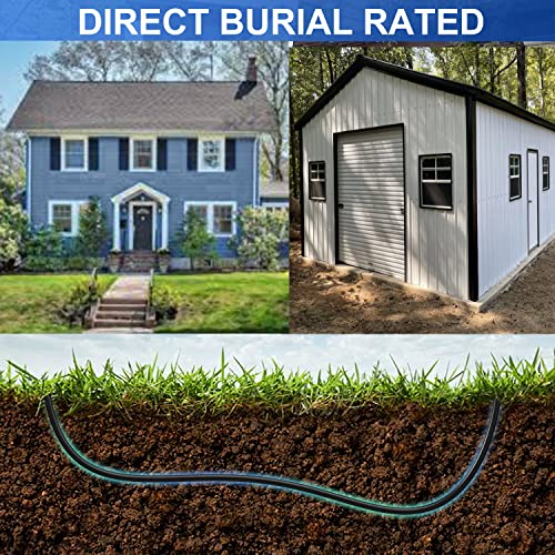 Cat 8 Ethernet Cable 200 FT, Heavy Duty 26AWG Cat8 Internet Cable LAN Network Cable High Speed 40Gbps, 2000Mhz SFTP Ethernet Cables, Weatherproof S/FTP UV Resistant Indoor & Outdoor Ethernet Cable