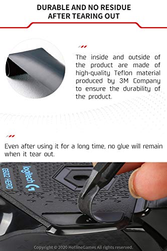 2 Sets of HOTLINEGAMES 3.0 Mouse Feet Skates Compatible with Logitech G Pro X Superlight Wireless Gaming Mouse Feet Replacement (0.8mm, Super Smooth Glide, PTFE) Professional Mice Upgrade