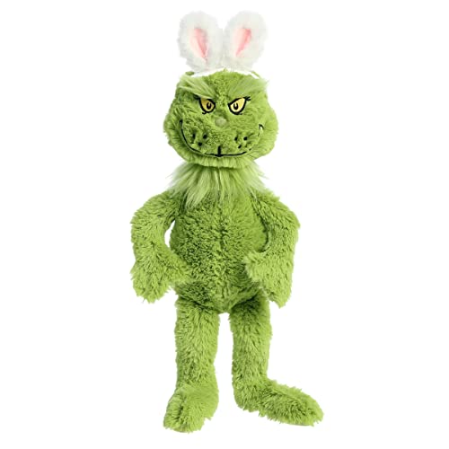 Aurora® Whimsical Dr. Seuss™ Bunny Grinch Stuffed Animal - Magical Storytelling - Literary Inspiration - Green 14 Inches