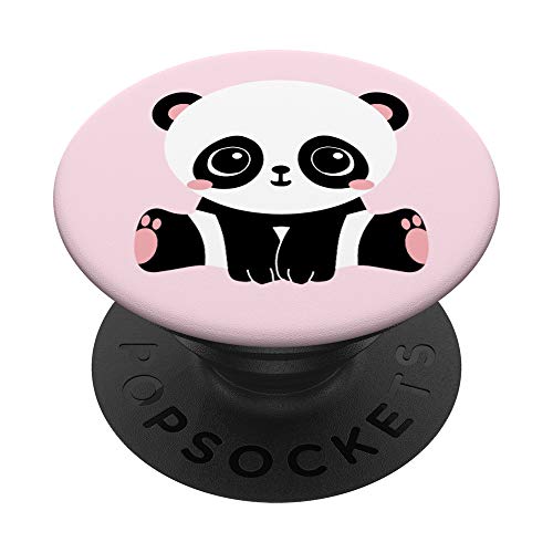 Cute Panda Cub Pink Pop Socket Love Adorable Animals PopSockets PopGrip: Swappable Grip for Phones & Tablets