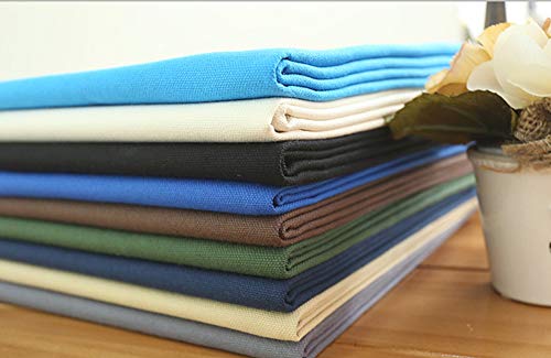 Sheicon 100% Cotton Fabric by The Yard 60-Inch Wide Solid Colors 10 oz Canvas Fabric Color Army Green Size 1 Yard