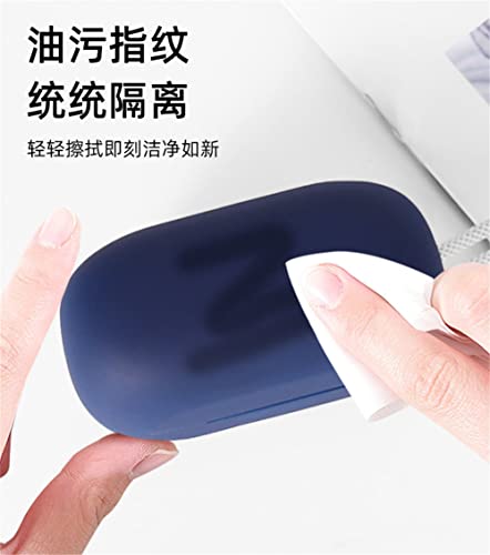 2 Pack DAYJOY Soft Silicone Protective Case Cover Compatible with JBL Reflect Mini NC Earphone, Protective Skin Sleeve(Black+Blue)
