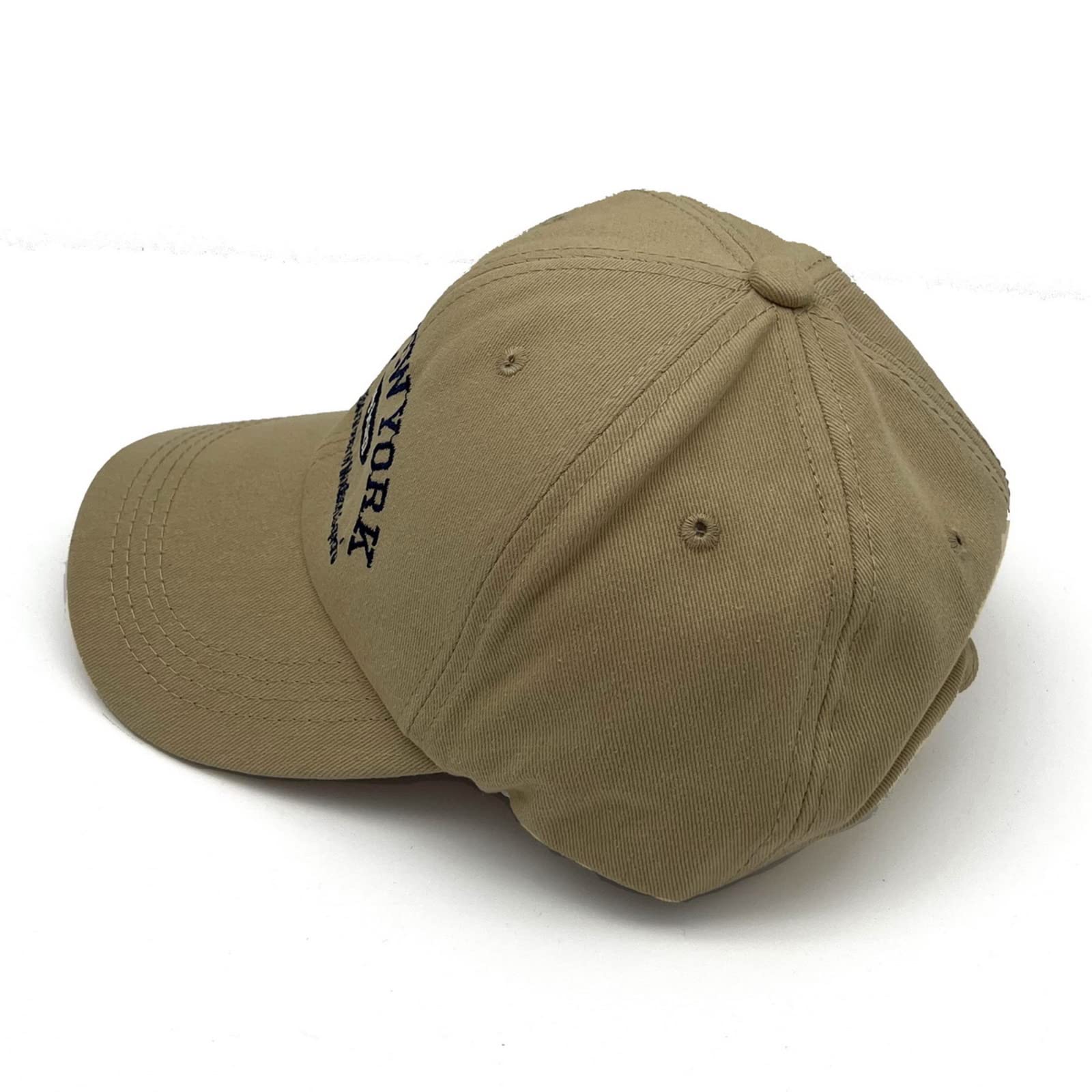1989 New York Embroidery Baseball Cap for Men Women Adjustable Distressed Vintage Washed Dad Hat Beige