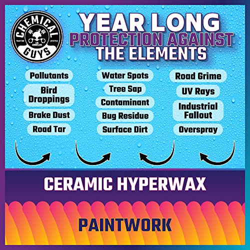 Chemical Guys WAC22916 HydroSlick Intense Gloss Sio2 Ceramic Coating Hyperwax, Hyper Gloss Shine, Safe for Cars, Trucks, SUVs, Motorcycles, RVs & More, 16 fl oz