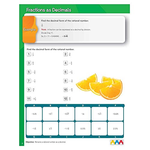 hand2mind VersaTiles Math Practice Take Along Set for Eighth Grade, Self-Checking Workbook, Homeschooling Games, Case Included, Homeschool Curriculum, 8th Grade Math Workbook, Homeshool Supplies