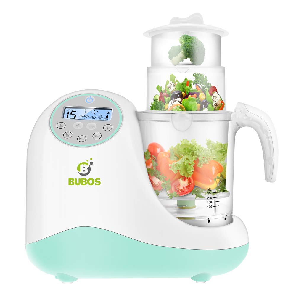 Baby Food Maker and Processor with 5 in 1 Function, Clear Touch Control Panel with LCD Display, Auto Shut-Off, BPA Free