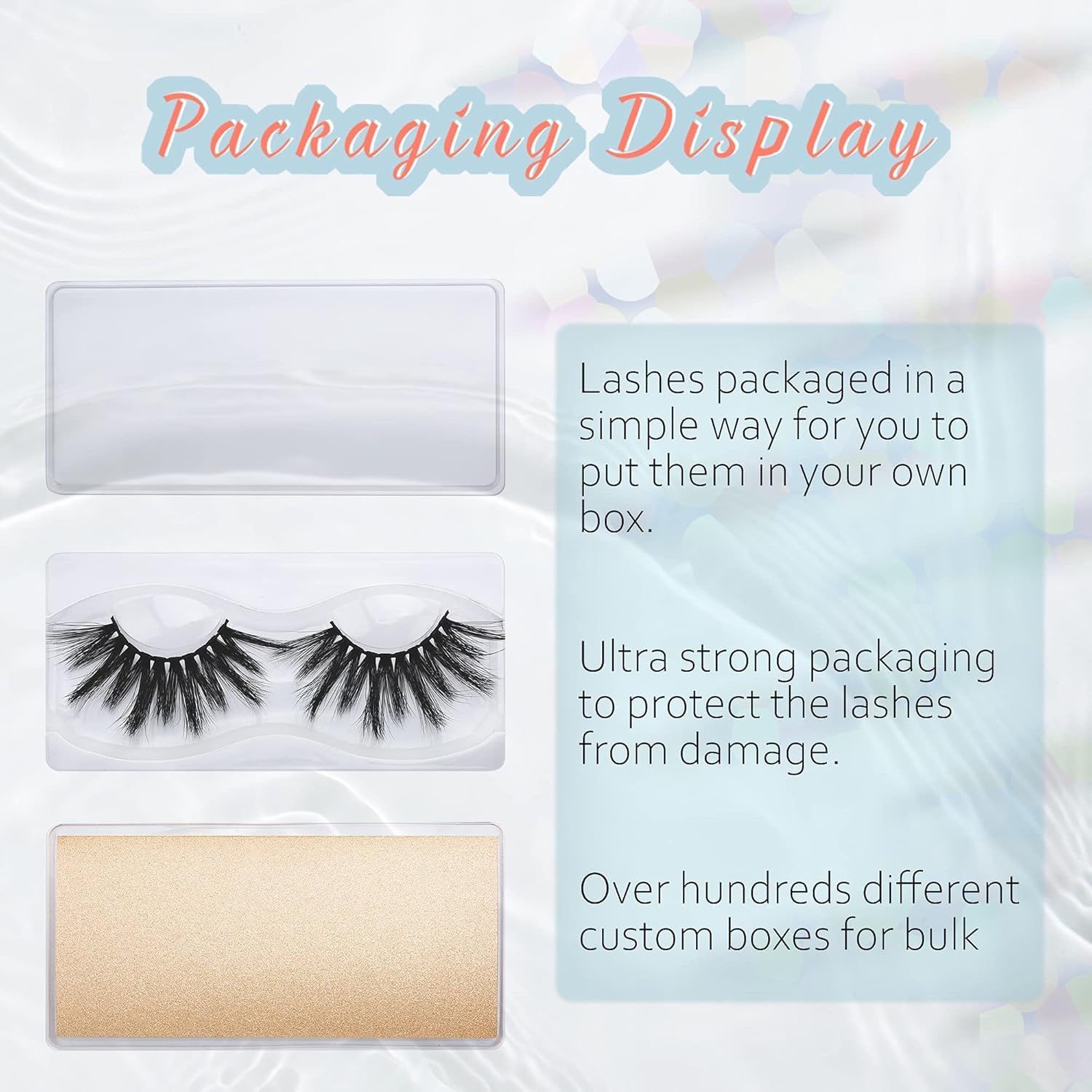 FARRED Wholesale 25mm Faux Mink Lashes, 50 Pairs 10 Styles, Bulk Long Dramatic 6D Fake Eyelashes Strip Volume Lashes, Synthetic False Eyelashes