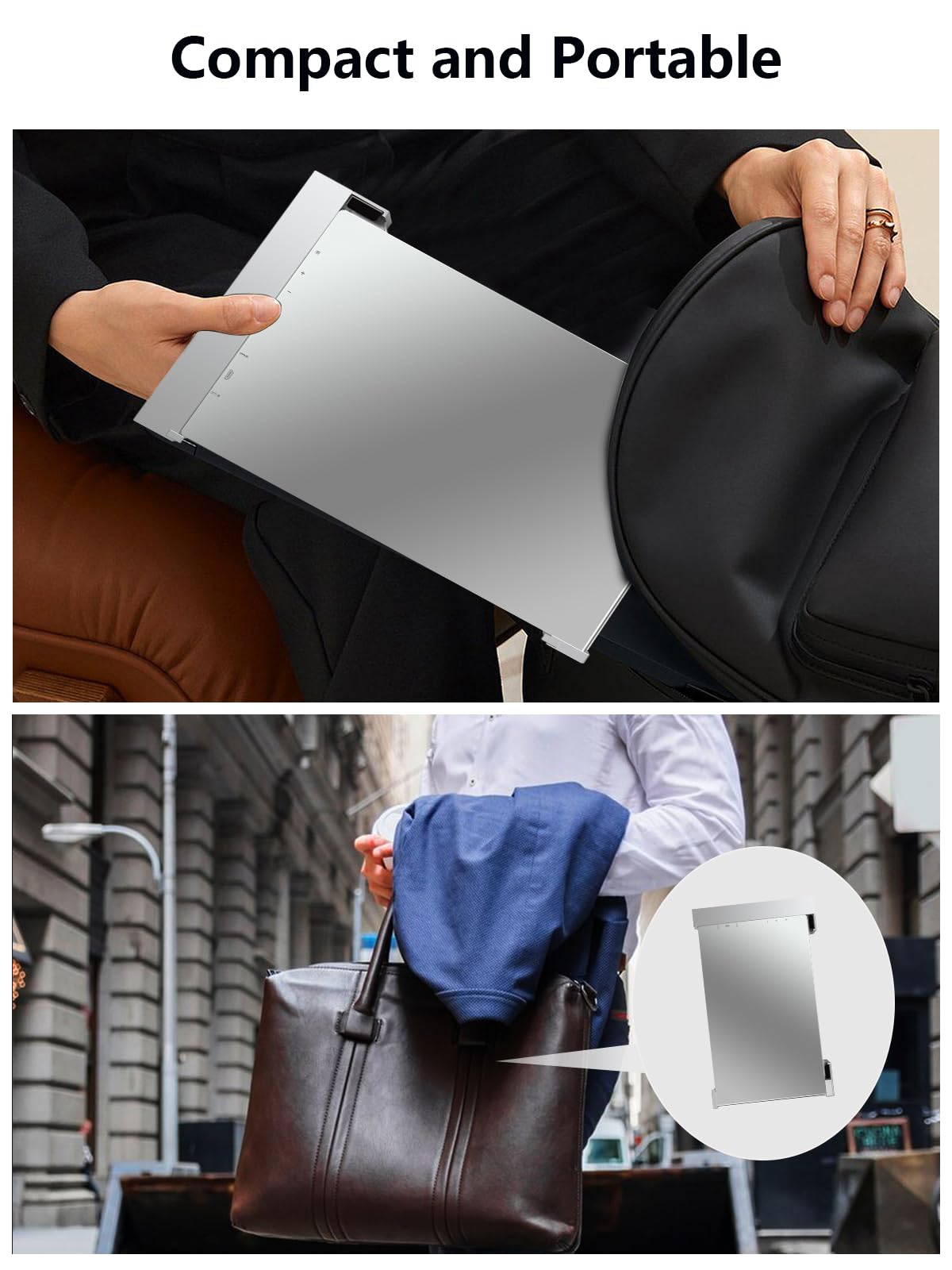 14β Dual Laptop Monitor Extender- FHD 1080P IPS Portable Screen Extender with USB-C & Mini HDMI Port, Plug & Play, Easy to Carry, Lightweight Side Screen for 14-17.3β Laptops, Switch, Xbox