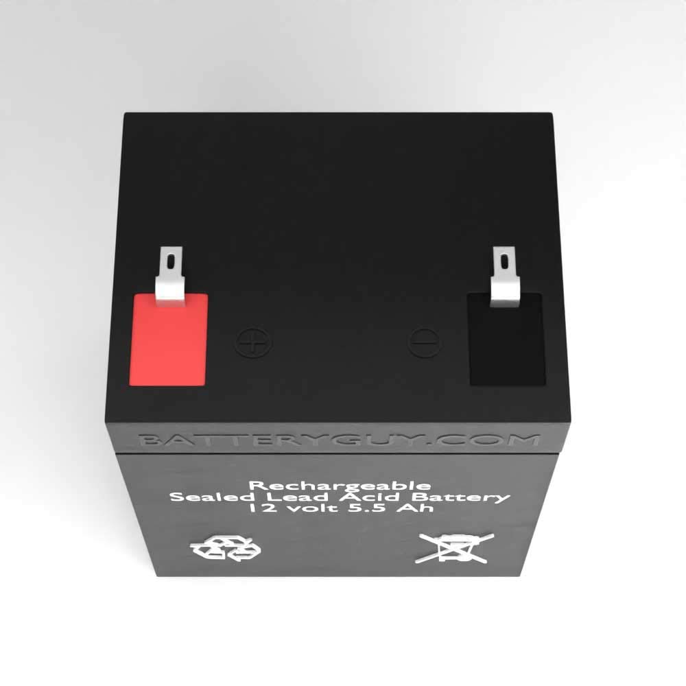 BatteryGuy 1609-HBAT Replacement 12V 5.5Ah SLA Batteries Brand Equivalent (Rechargeable, High Rate) - Qty of 2