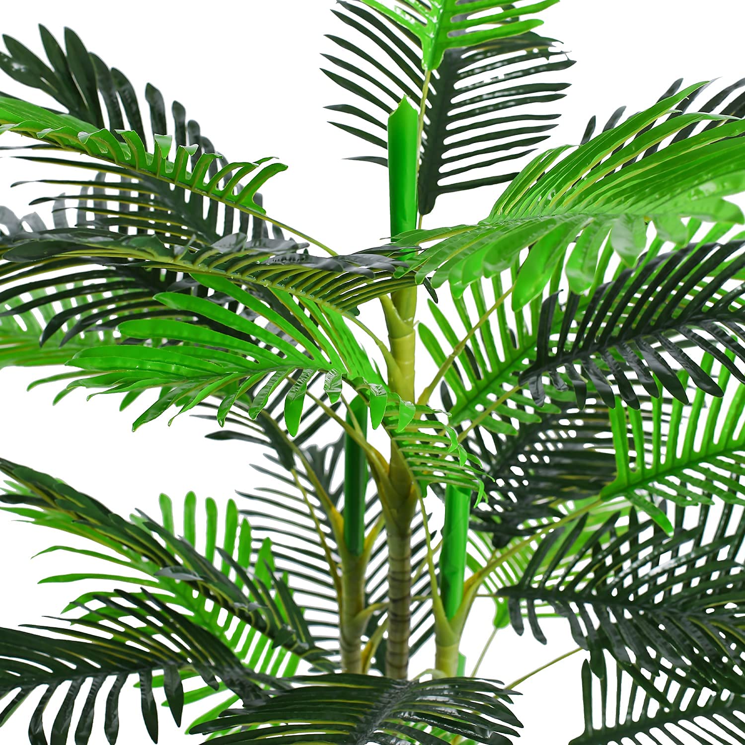4.3 Feet Artificial Palm Plant Tree with 29 Trunks Faux Tree and Pot for Home Office Decoration…