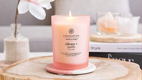 Chesapeake Bay Candle Scented Candles, Stillness + Purity (Rose Water), Medium (2-Pack), 2 Count