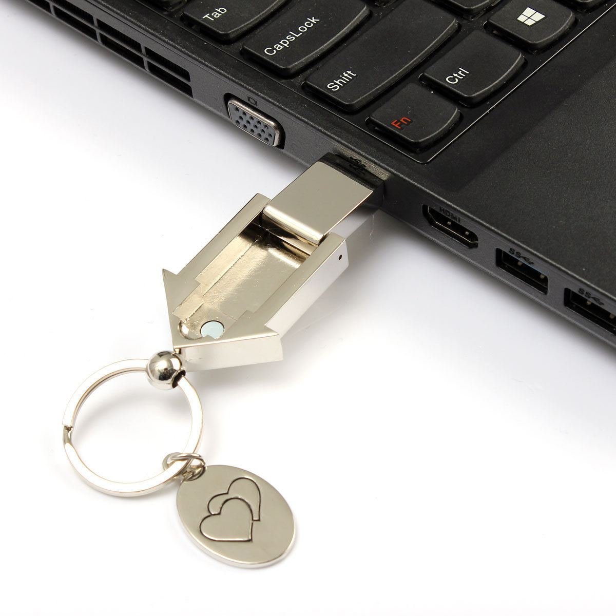 32GB Mini Metal Silver House Design USB 2.0 Flash Stick Memory Drive Storage