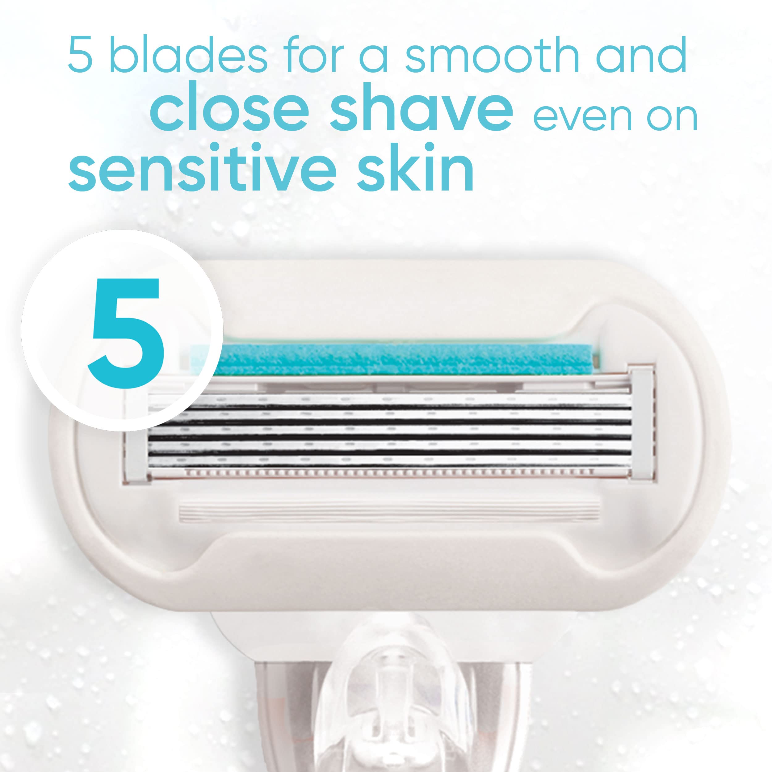 Gillette Venus Deluxe Smooth Sensitive Women's Razor Handle + 2 Blade Refills