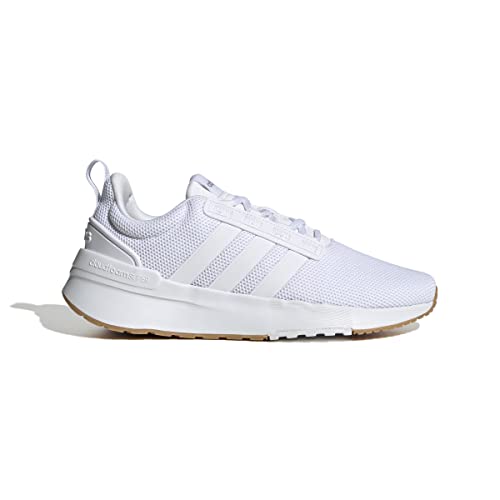 adidas Women's Racer TR21 Running Shoe, White/White/Grey, 6.5
