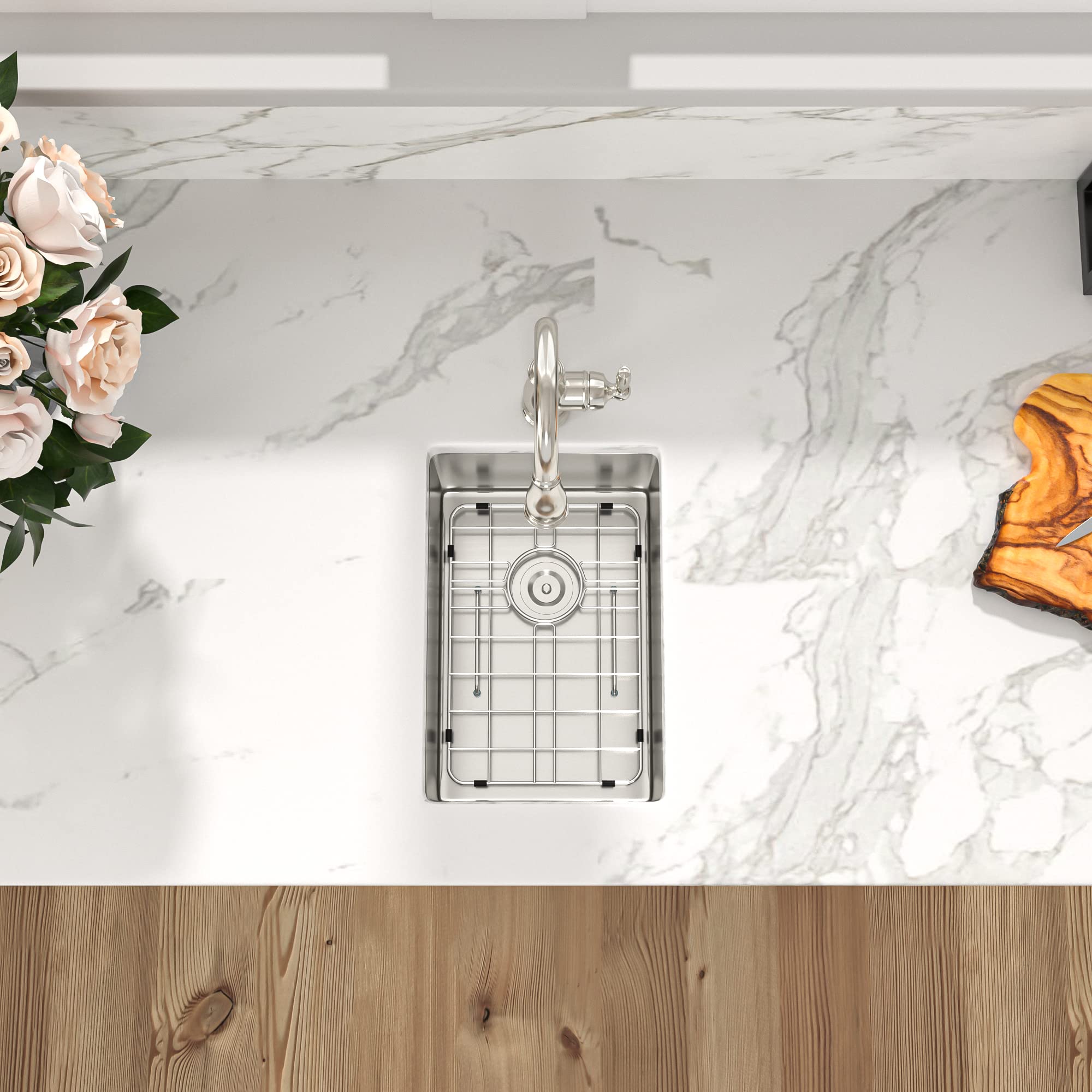 30 Undermount Kitchen Sink - Sarlai 30" Stainless Steel 16 Gauge Single Bowl Sinks, 30x18 Inch Sturdy Deep Bowl Basin Sink