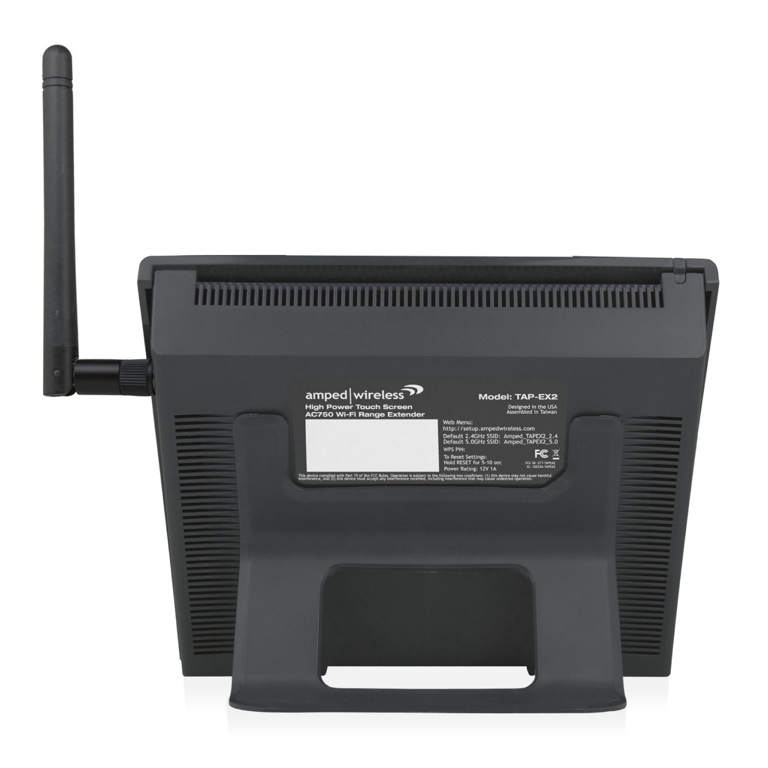 Amped Wireless High Power Touch Screen AC750 Wi-Fi Range Extender (TAP-EX2)