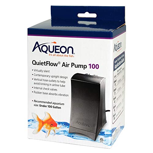 Aqueon QuietFlow Aquarium Air Pump 100, For Under 100 Gallon Tanks