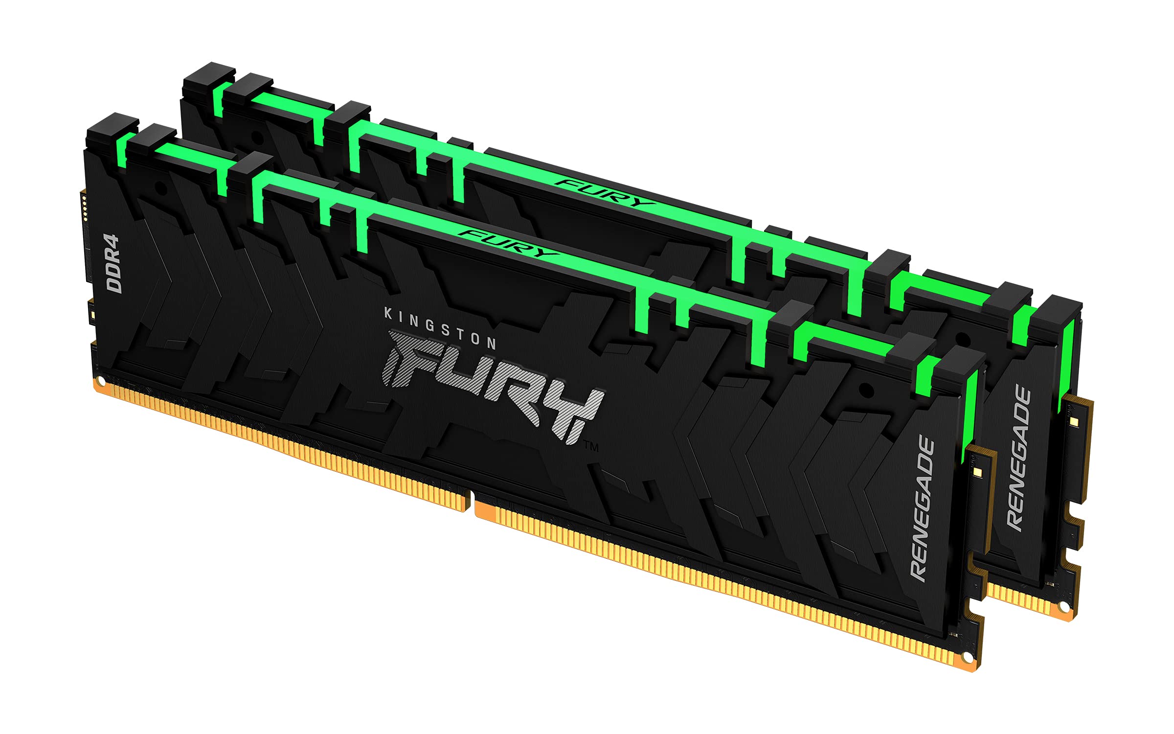 Kingston Fury Renegade RGB 16 GB (2 x 8 GB) 3600 MHz DDR4 CL16 Desktop Memory Kit of 2 KF436C16RBAK2/16