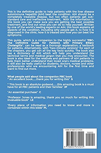 AIH: The Definitive Guide for Patients with Autoimmune Hepatitis (The Definitive Guides to Liver Disease)