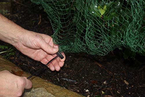 Deer-Terrent Plant Netting Cover- Size 6' X 6' for Shrubs Up to 2.5-3' Tall (6ft x 6ft). Repels Deer from Your Plants. Deer Protection for Plants