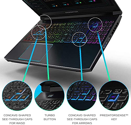 Acer Predator Helios 500 PH517-51-72NU Gaming Laptop, Intel Core i7-8750H, GeForce GTX 1070 Overclockable Graphics, 17.3" Full HD 144Hz G-Sync Display, 16GB DDR4, 256GB PCIe NVMe SSD, 1TB HDD