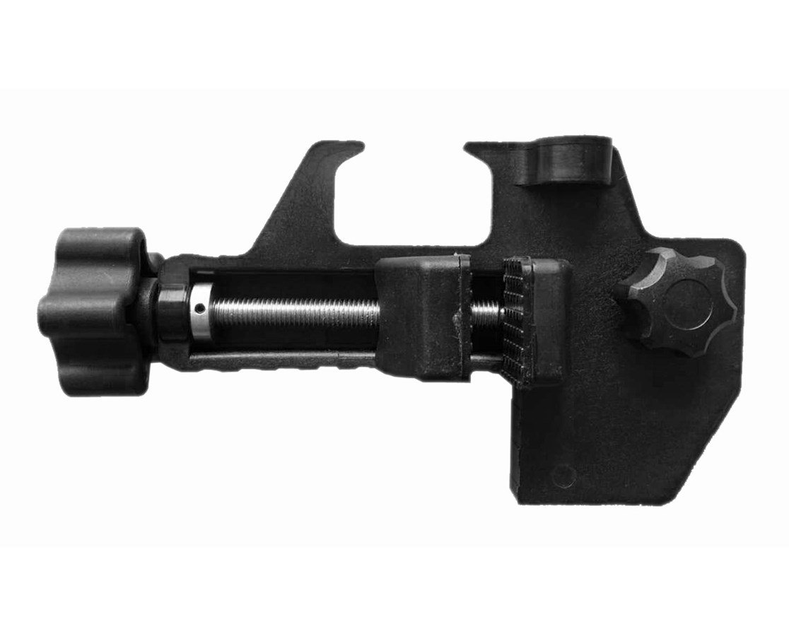 AdirPro Mounting Clamp for LD-8 and LDG-8 Laser Detectors with Built-in Bubble Level - Attach Receiver to Variety of Items Including Most Prism Poles and Survey Rods