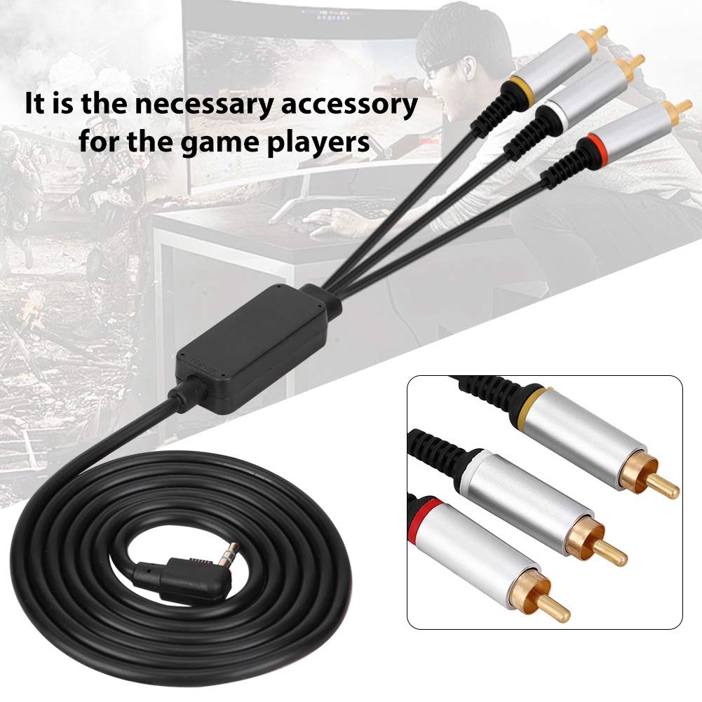 AV Cable 1.5M Component ABS TV Cord Audio Video Cord for PSP2000 3000