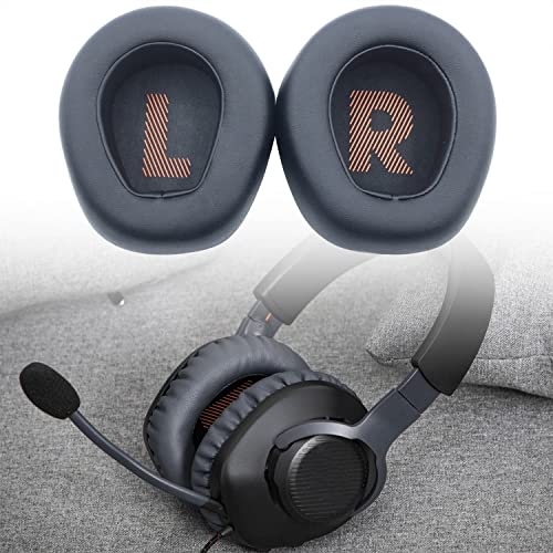 Aiivioll Replacement Earpads Pillow Ear Pads Foam Cushion Cover Cups Repair Parts for Quantum 600 Wireless Headphone Accessories(Black)