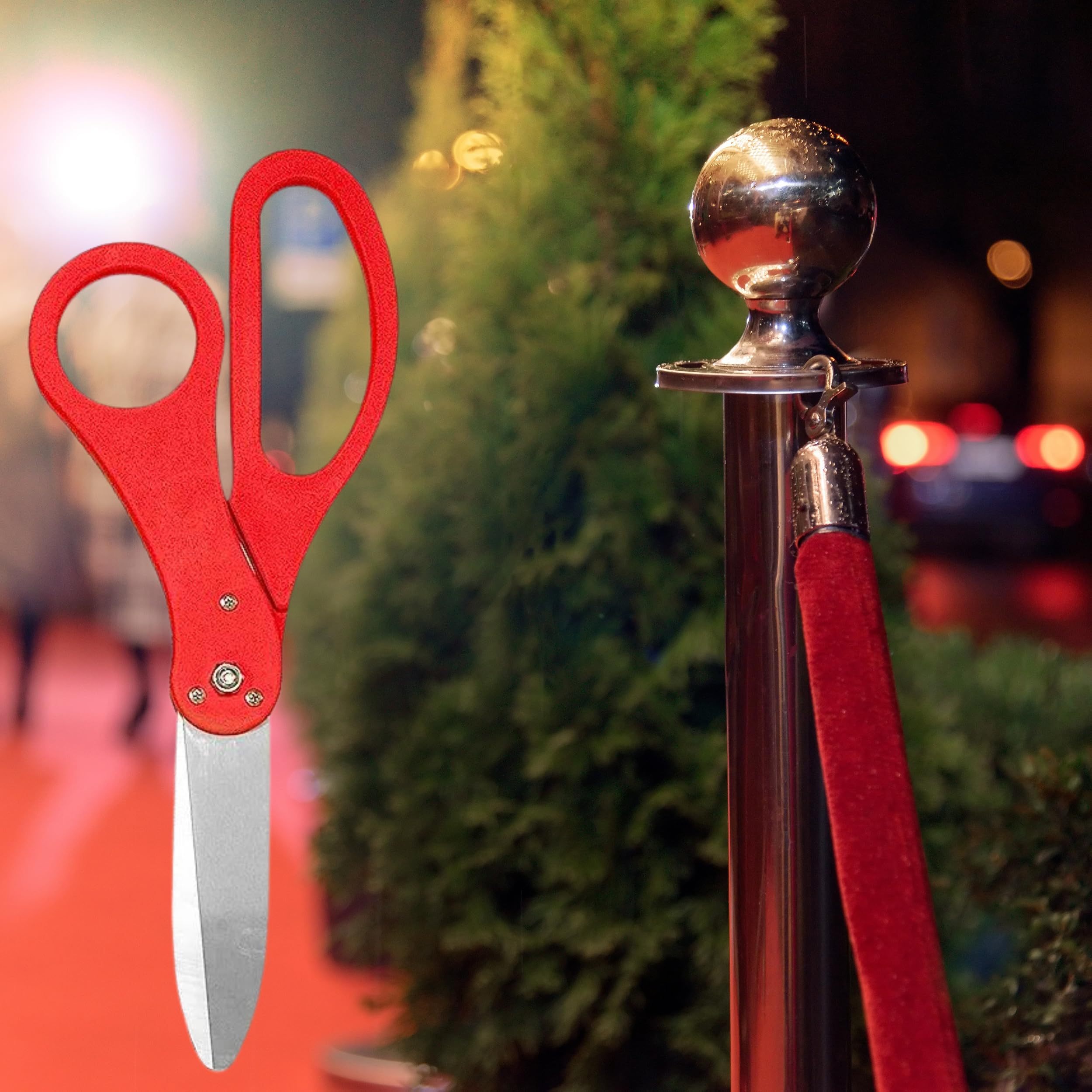 20" Red Scissors for Grand Opening – Red Giant Scissors for Ribbon Cutting Ceremony Heavy Duty Scissors Giants Ribbon Cutting Scissors for Special Events Inaugurations and Ceremonies