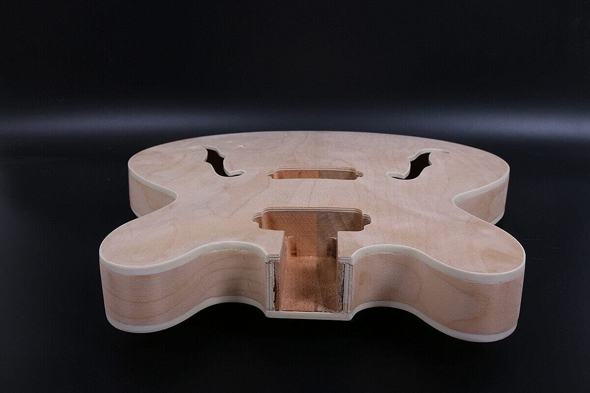 1set Guitar Kit ES335 Guitar neck 22fret 24.75inch Guitar Body Semi Hollow Body With Hardwares