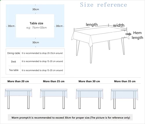 3D Merry Christmas Beach Pattern Waterproof Tablecloth, Oil-Proof Table Cover, Suitable for Kitchen, Dining Room M-1 140x160cm