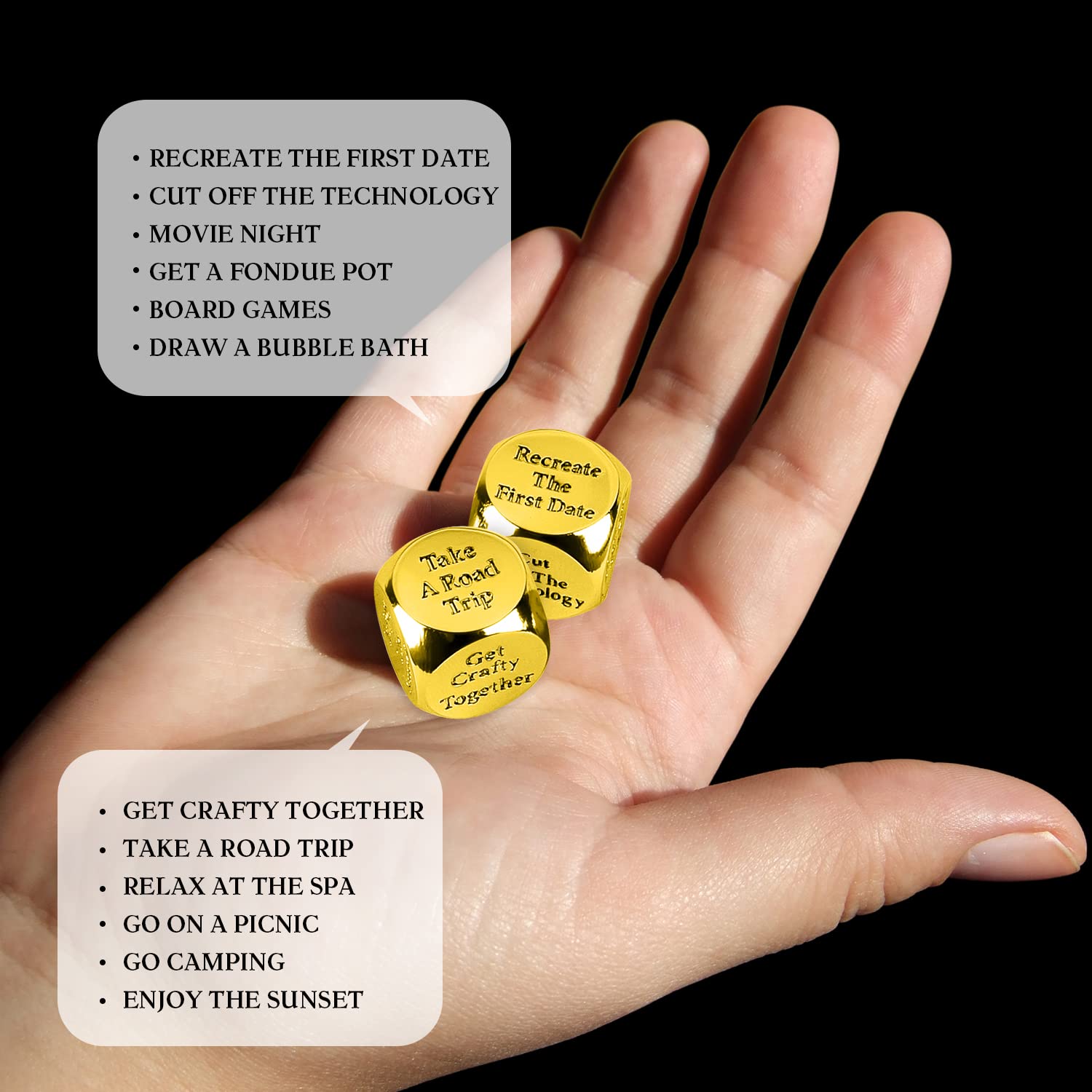 1st Anniversary Dice,1st Wedding Anniversary Dice for Couples,1 Years Anniversary Date Night Dice Gift,1 Years Anniversary for Her,1st Anniversary for Husband