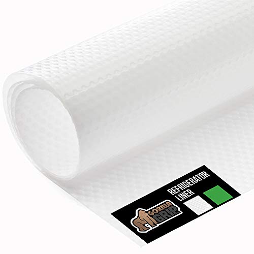 Gorilla Grip Refrigerator Shelf Liner, Large Waterproof Roll, Non Adhesive, Trim to Fit, Easy Clean, 59 Inch x 17.7 Inches,Durable Kitchen Fridge Mat Pad for Fruit and Vegetable Drawers, Fridges