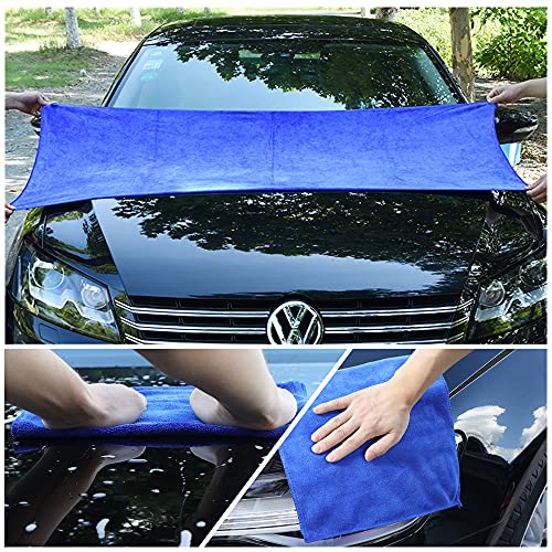 3/5/10 Pack Large Car Drying Towels, 24β x 60β Microfiber Car Wash Towels, Ultra Absorbent Microfiber Car Towels, Lint and Scratch Free Microfiber Towels, Thick Towers for Car, Truck, SUV (3 Pack)