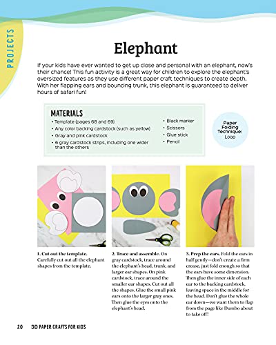 3D Paper Crafts for Kids: 26 Creative Projects to Make from A–Z (Happy Fox Books) Practice the ABCs while Making Adorable Giraffes, Kites, Apples, Unicorns, Zebras, and More, for Children Ages 4-8