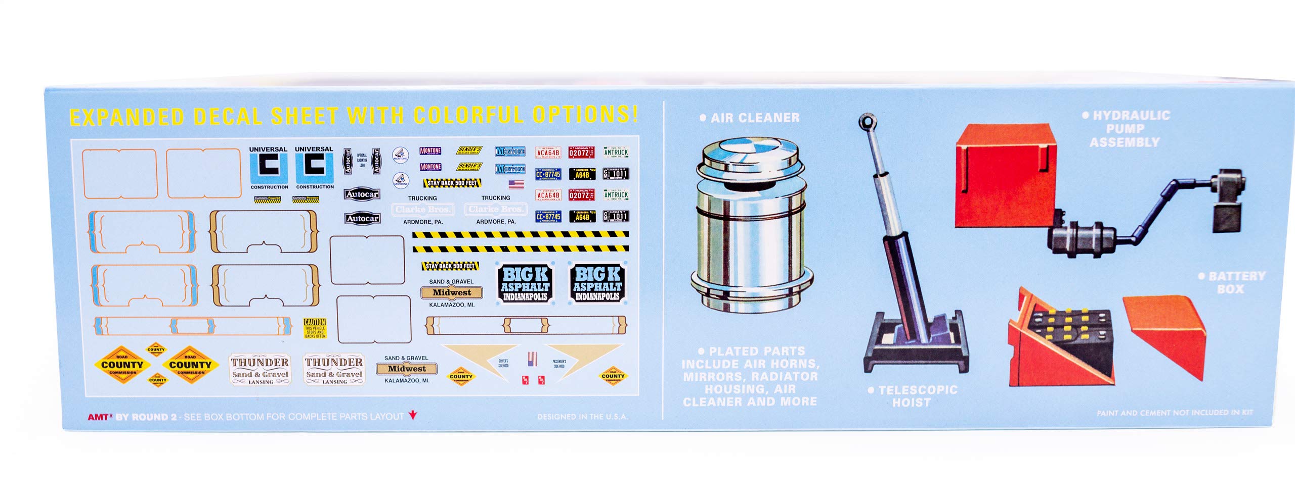AMT Autocar Dump Truck - 1/25 Scale Model Truck Kit - Buildable Vintage Vehicle for Kids and Adults