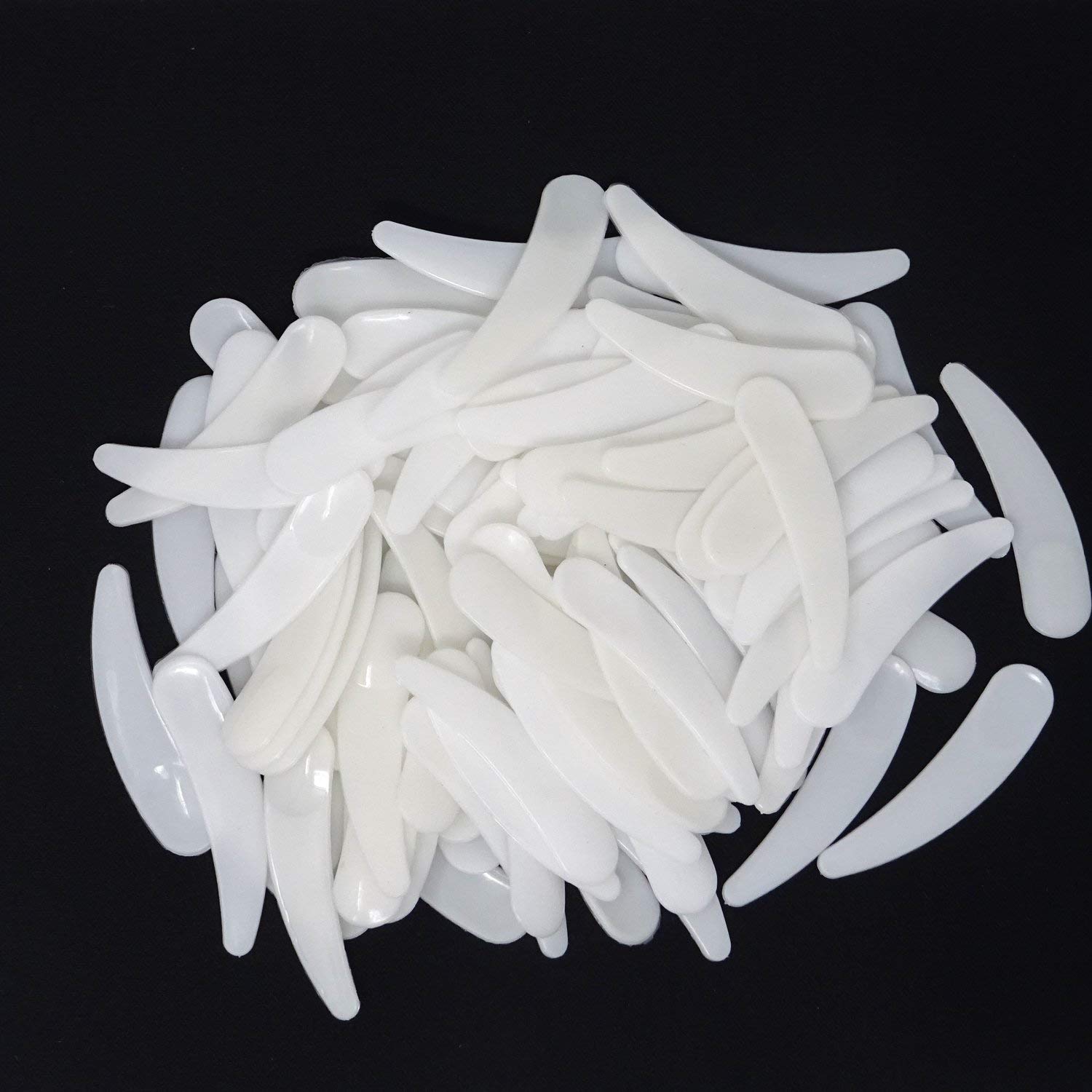 200 Pcs Disposable Makeup Cream Spatula Plastic Mask Spatula Waxing Spatulas Mask Scoops for Mixing and Sampling Cosmetic White