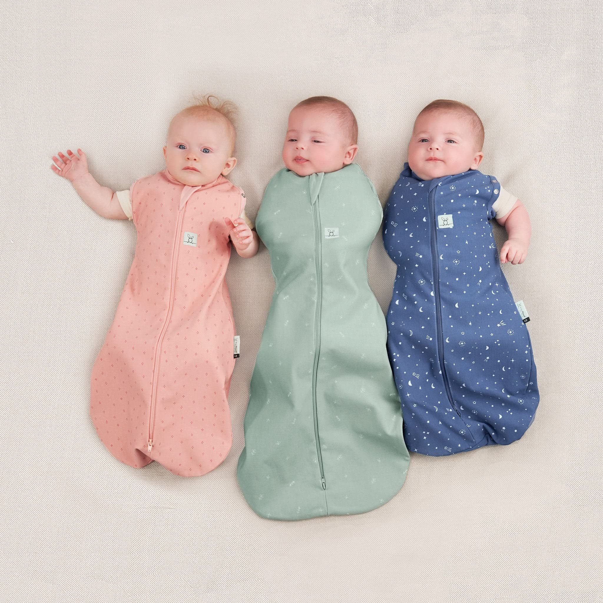 ergoPouch 0.2 TOG Cocoon Baby Sleep Sack 6-12 Months, Swaddle Sleeping Bag, Temperature Control Wearable Blanket (Grey Marle)