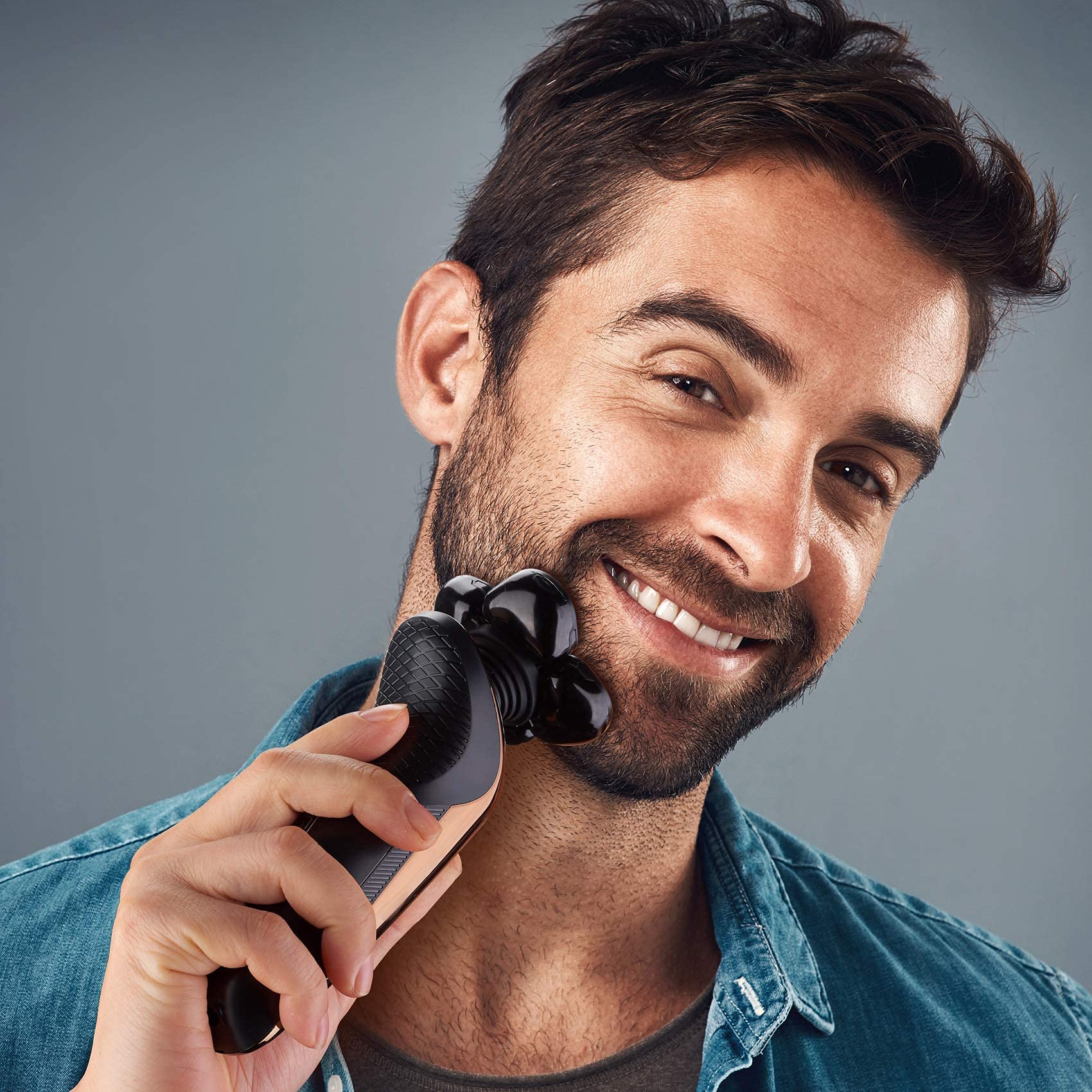 Electric Razors for Men Cordless Rechargeable, Head Shavers for Bald Men, 6 in 1 Grooming Kit, Shaving Machine with Charging Station, by Sceafunny