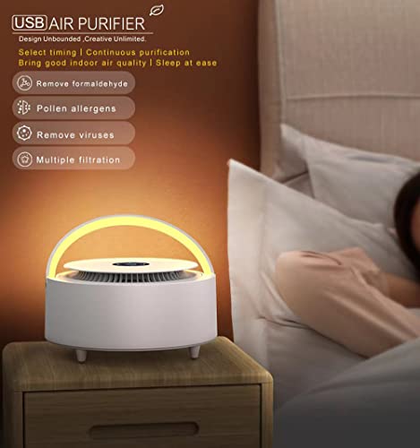 Air Purifiers - Air Purifier for Home, H13 HEPA Air Purifier with Washable Air Filter, Smart Air Cleaner with Night Light for Bedroom, Office and Travel.