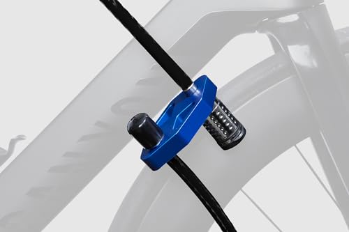 1UP USA: 12' Cable Bike Lock | 3/8" Steel Airline Cable in Protective Black Vinyl Coating | Includes 2-Keys | (Secure, Anti-Theft, Recommended for 1-2 Bikes)
