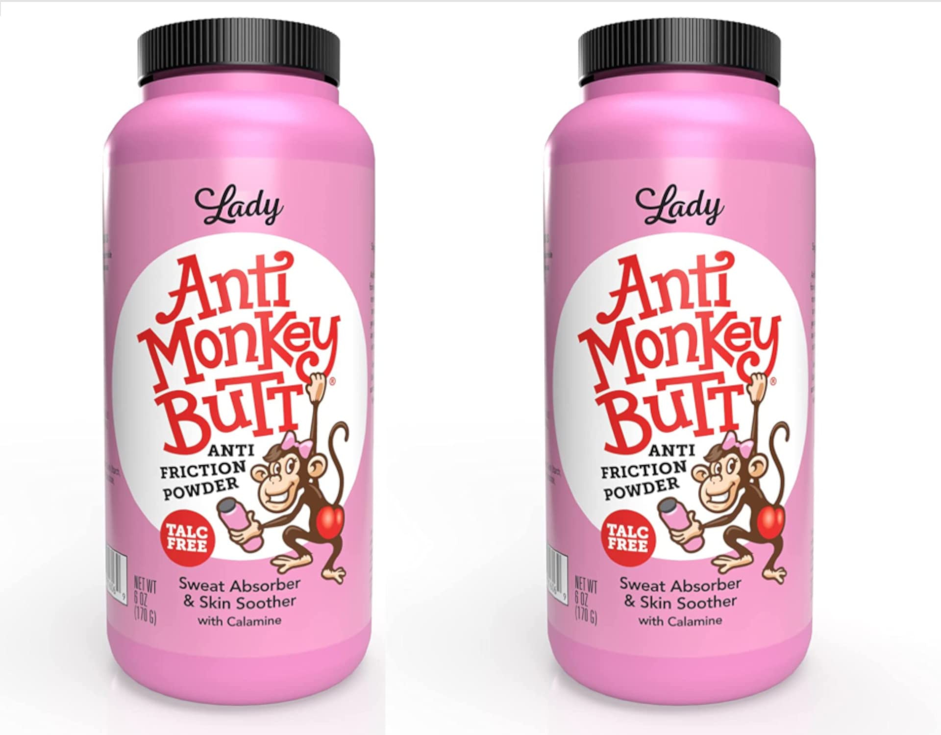 Anti Monkey Butt Lady Powder, 6 Ounce, 2 Count