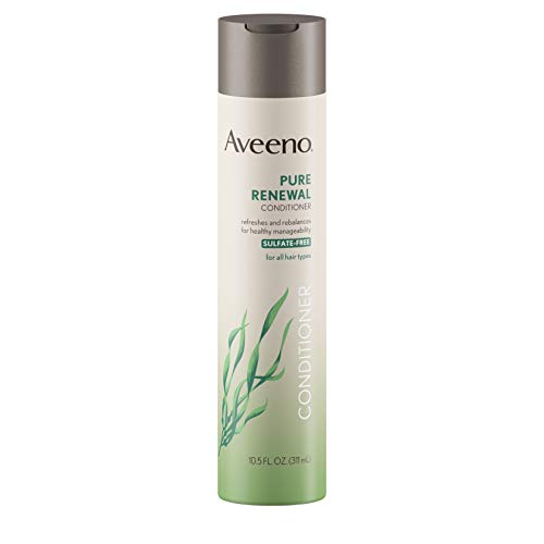 Aveeno Pure Renewal Hair Conditioner, Moisturizing Conditioner with Seaweed Extract, Sulfate-Free Formula, 10.5 fl. oz